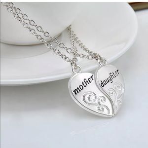 jewerly | Jewelry | 2pcset Mother Daughter Love Heart Pendant Chain ...